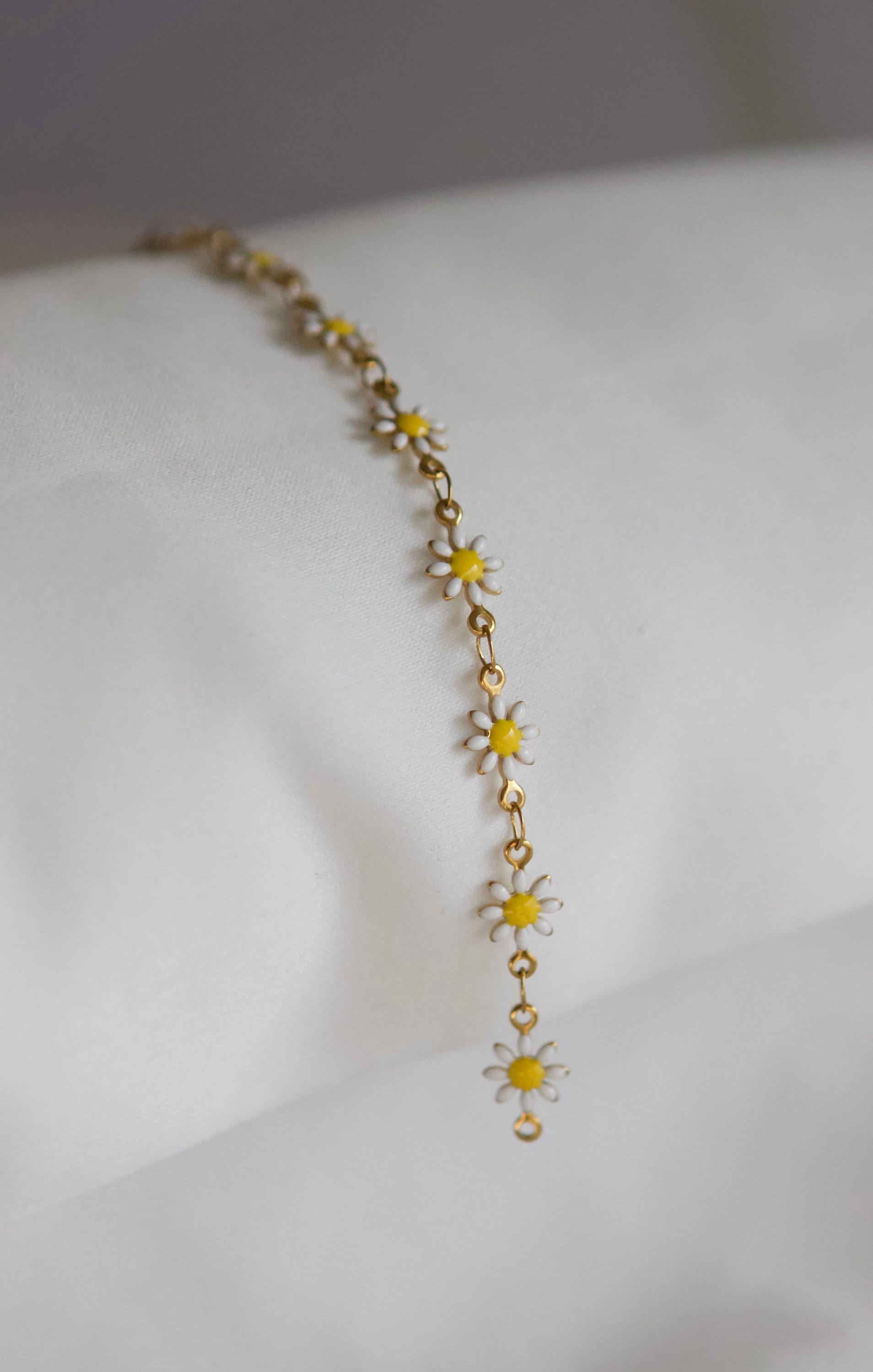 Daisy Chain, Double Sided Daisy, Enamel Jewelry, Permanent Jewelry ...