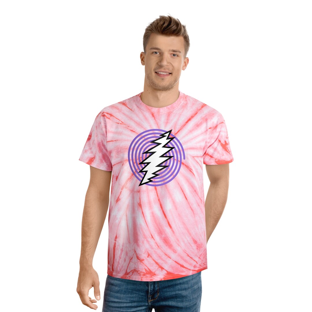 Grateful Dead Tie-dye Tee. Grateful Dead T-shirt. Lightning Bolt Tie ...