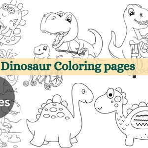 Cute Dinosaur Coloring Book Printable Dino Coloring Pages Baby Dinosaur ...