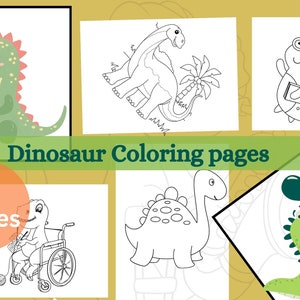 Cute Dinosaur Coloring Book Printable Dino Coloring Pages Baby Dinosaur ...