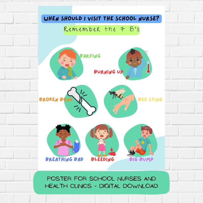 School Nurse Posters - Etsy