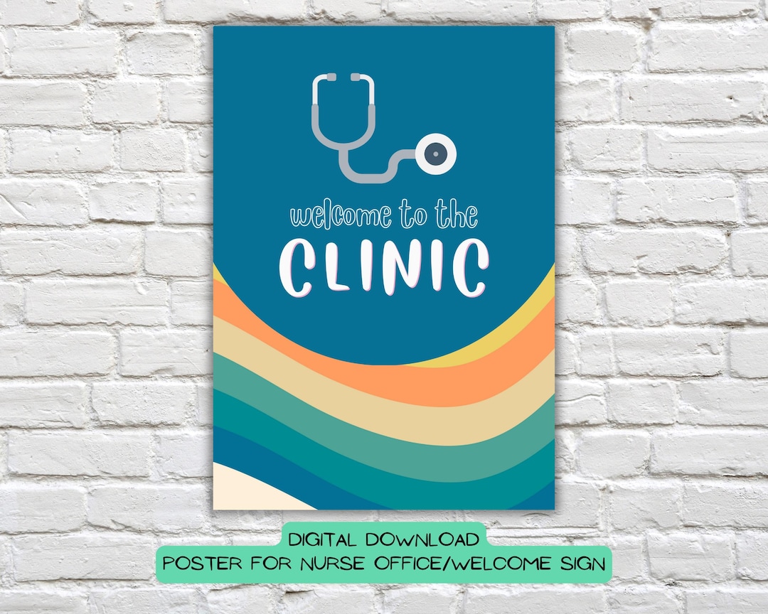 Welcome to the Clinic Sign for Nurses | Nurse Office Sign | Digital ...