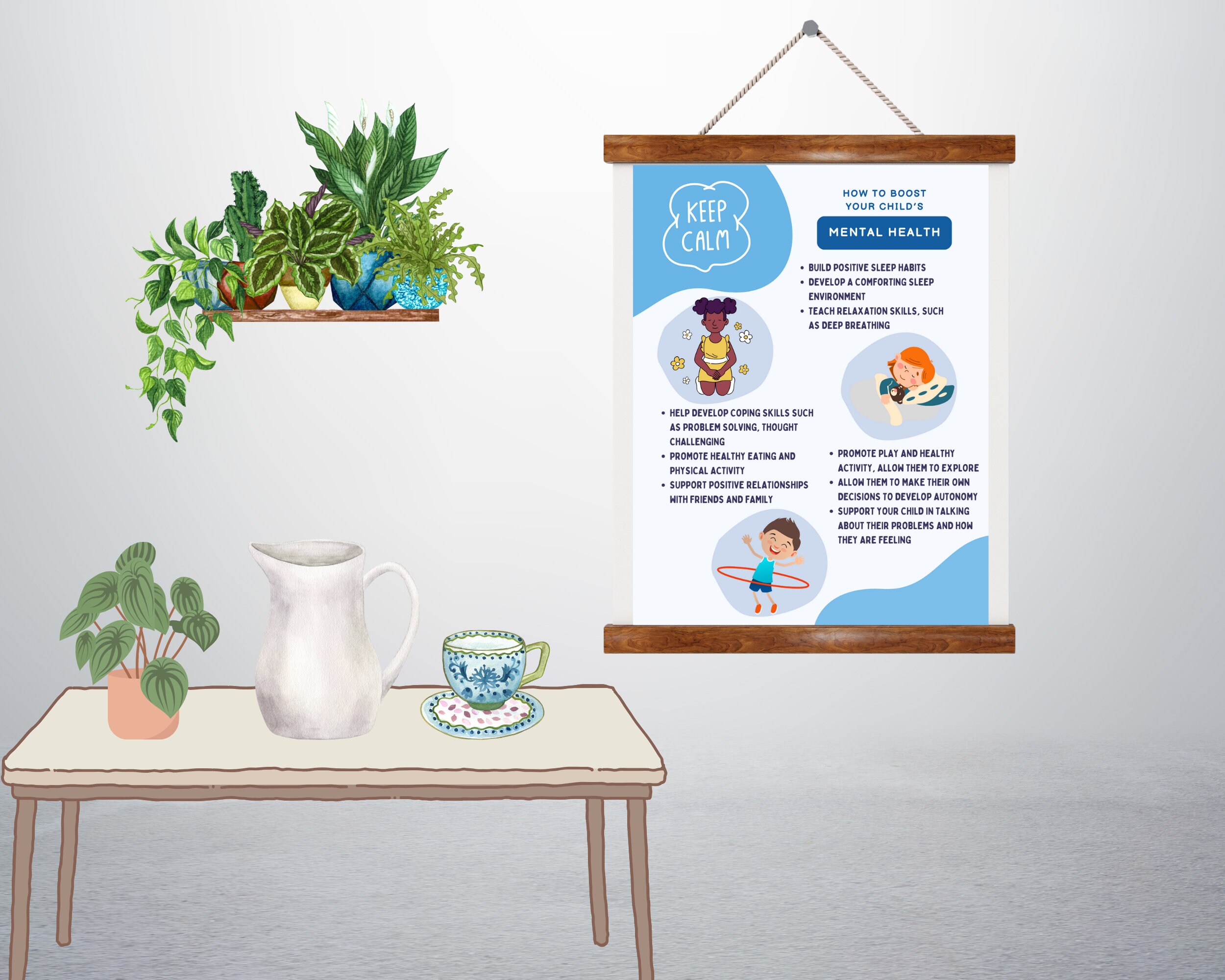 School Nurse Poster, Mental Health for Children Flyer, Poster for ...