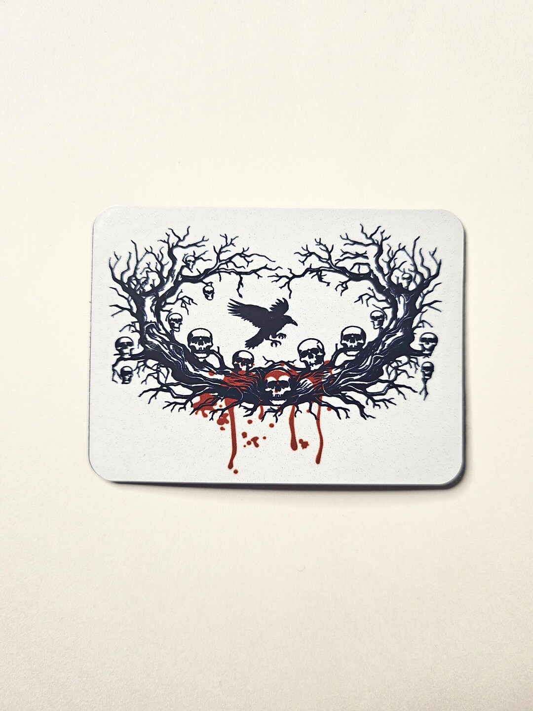 Dark Gothic Forest Skulls & Trees Mini Fridge Magnet (2.1" X 2.9") - Etsy