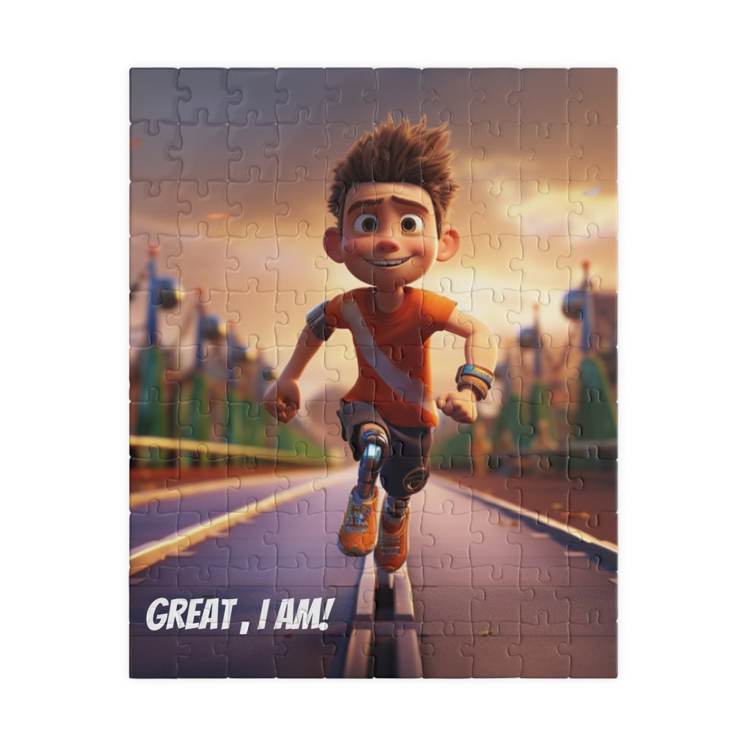 Para-olympic Track Runner Great I Am Puzzle - Etsy