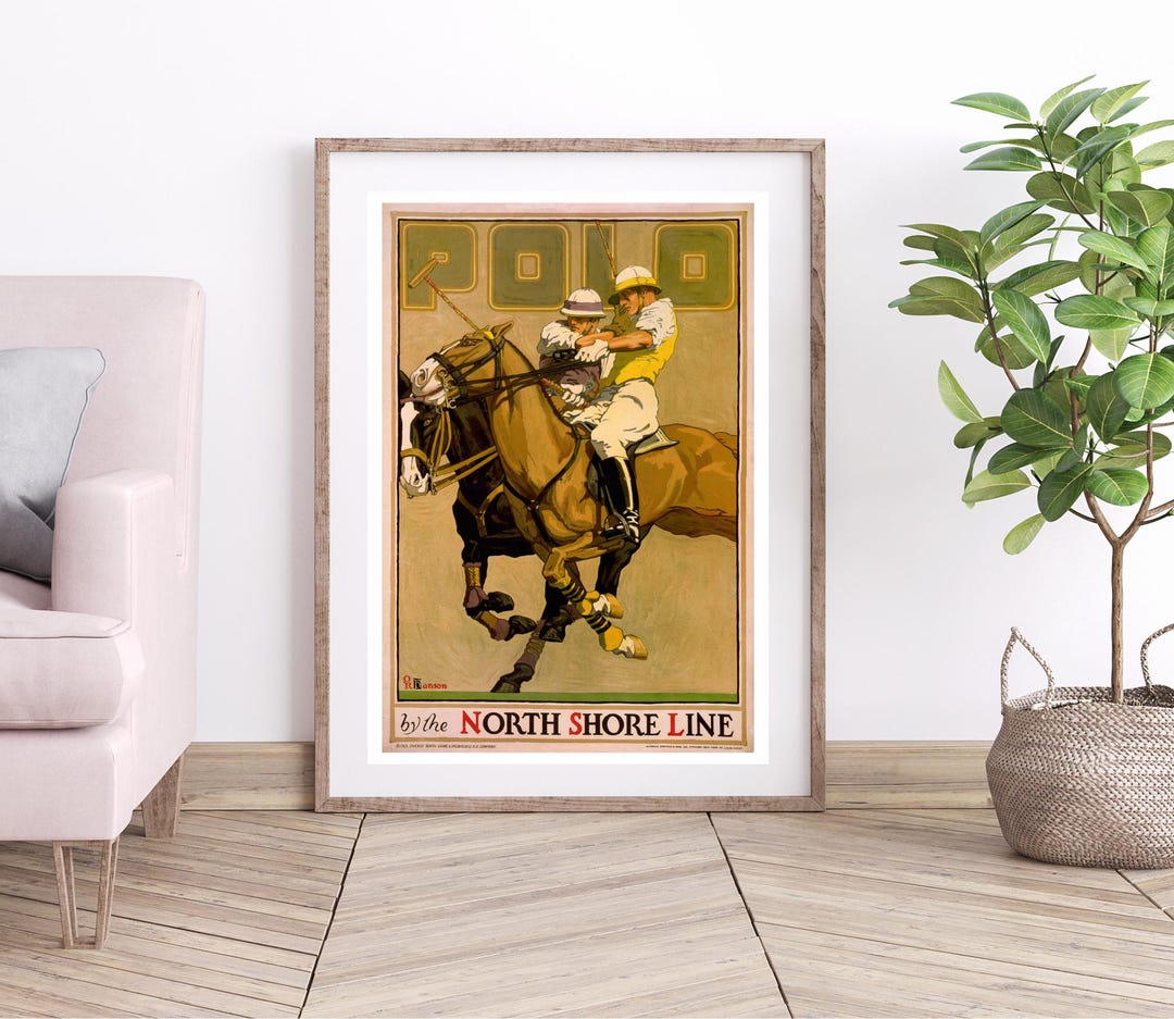 Vintage Polo Poster: Oscar Rabe Hanson Horse Art (digital Download) - Etsy