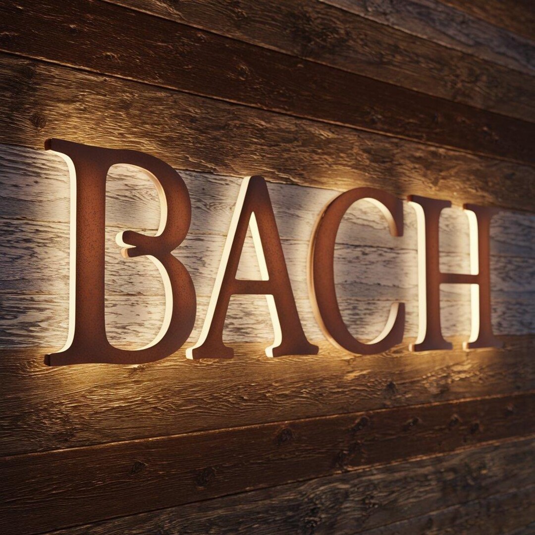 Metal Backlit Sign, Letters for Wall, Company Name Sign, Custom 3D ...