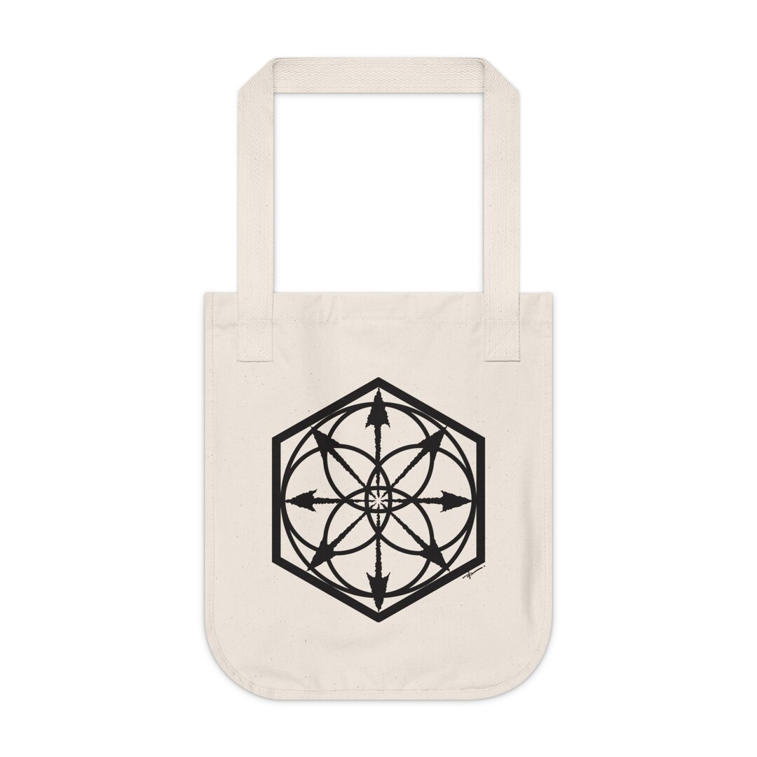 Chaotic Neutral Dnd Alignment Symbol Organic Canvas Tote Bag, for All ...