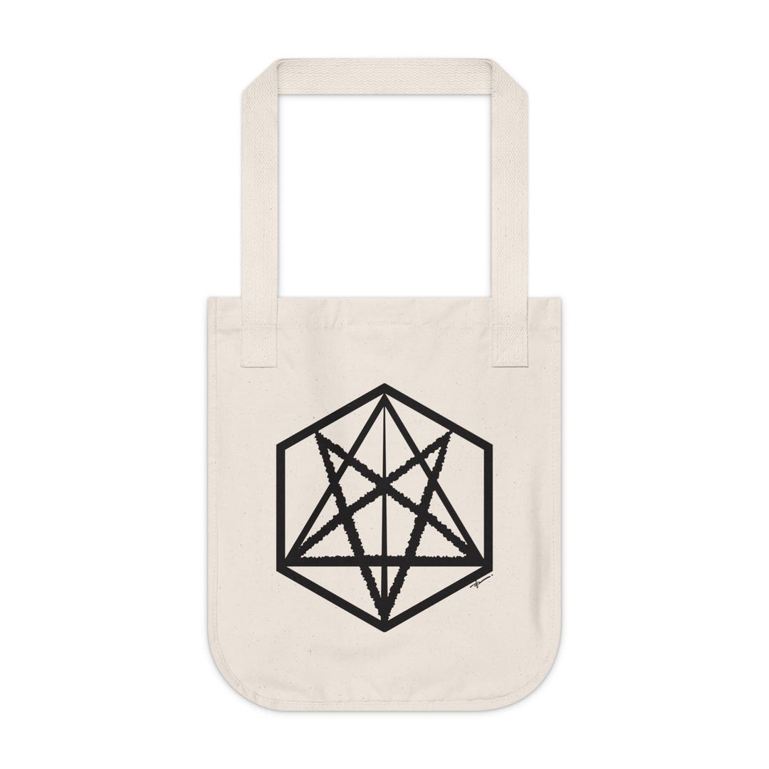 Lawful Evil Dnd Alignment Symbol Organic Canvas Tote Bag, for All Your ...