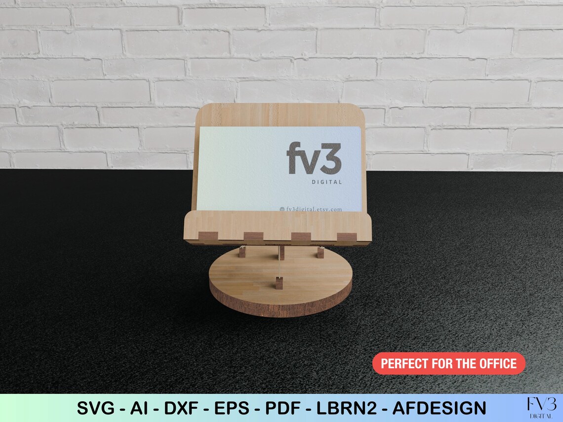 Tensegrity Card Holder Laser Cut Files: Floating Business Card Display ...