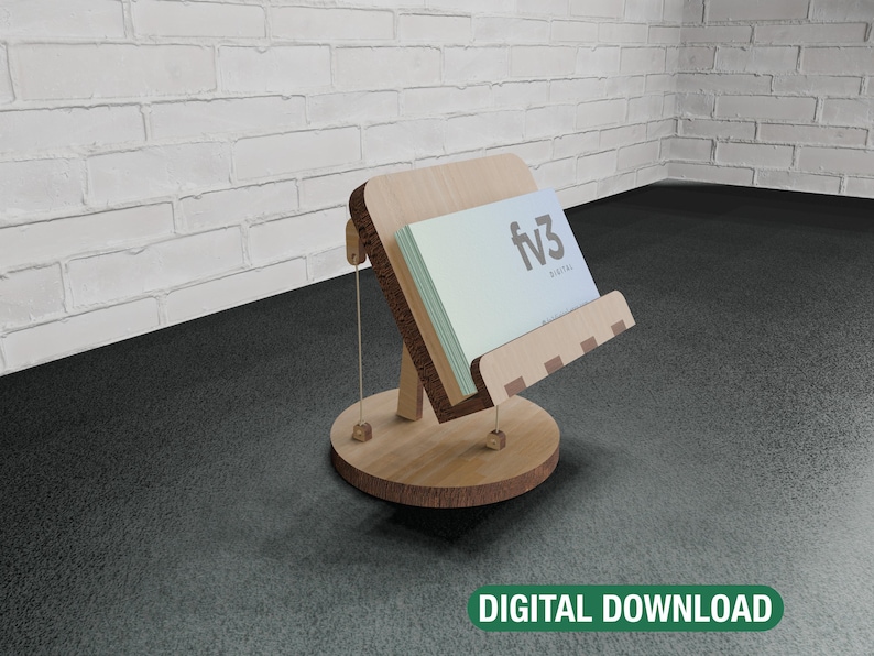 Laser Cut Card Holder Template Instant Download Digital Files for ...