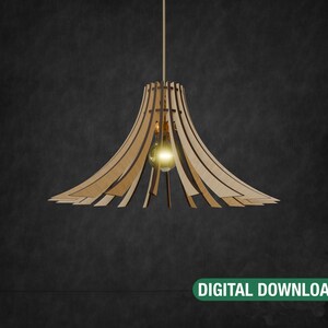 DIY Lamp Laser Cut Files – Easy Assembly Digital Pattern (pdf, Svg, Dxf ...