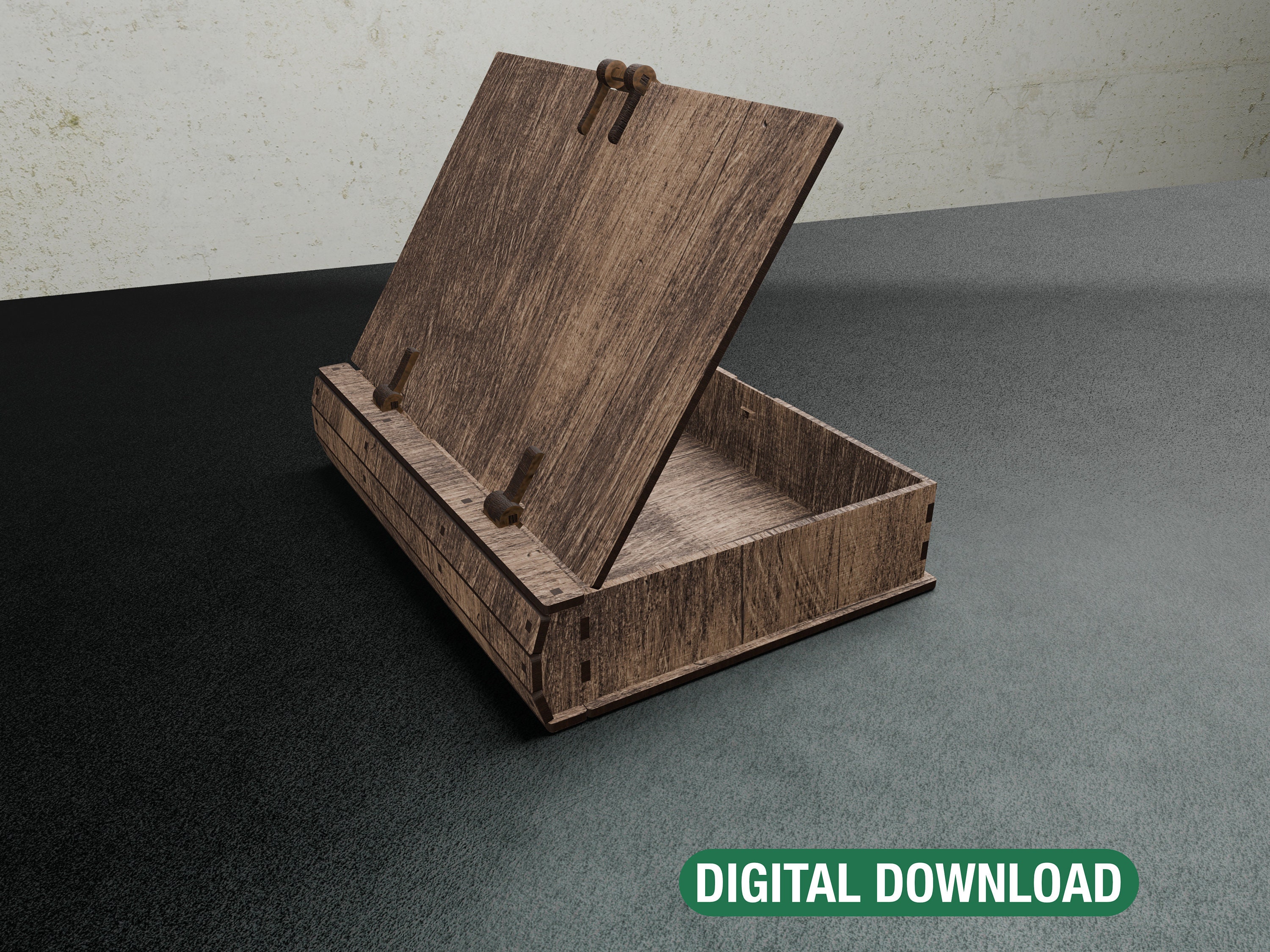 DIY Book Box: Laser Cut Files for Crafting Your Own Wood Box. SVG Cut ...