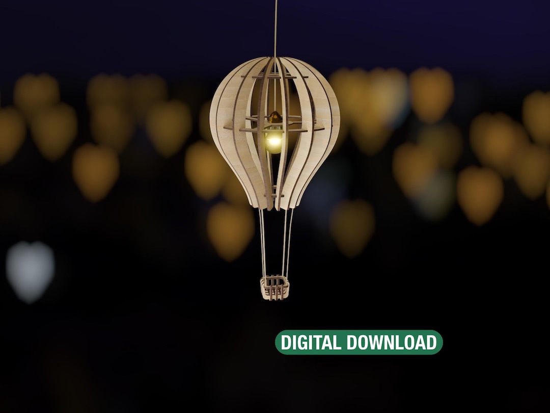 Balloon Lamp Laser Cut Files: DIY Home Decor (digital Download) - Etsy