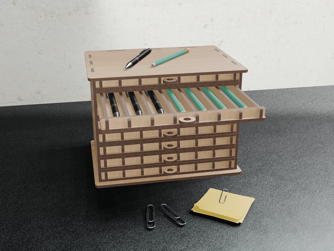 Laser Cut Pen Box Digital Download: Craft Your Perfect Pen Display ...