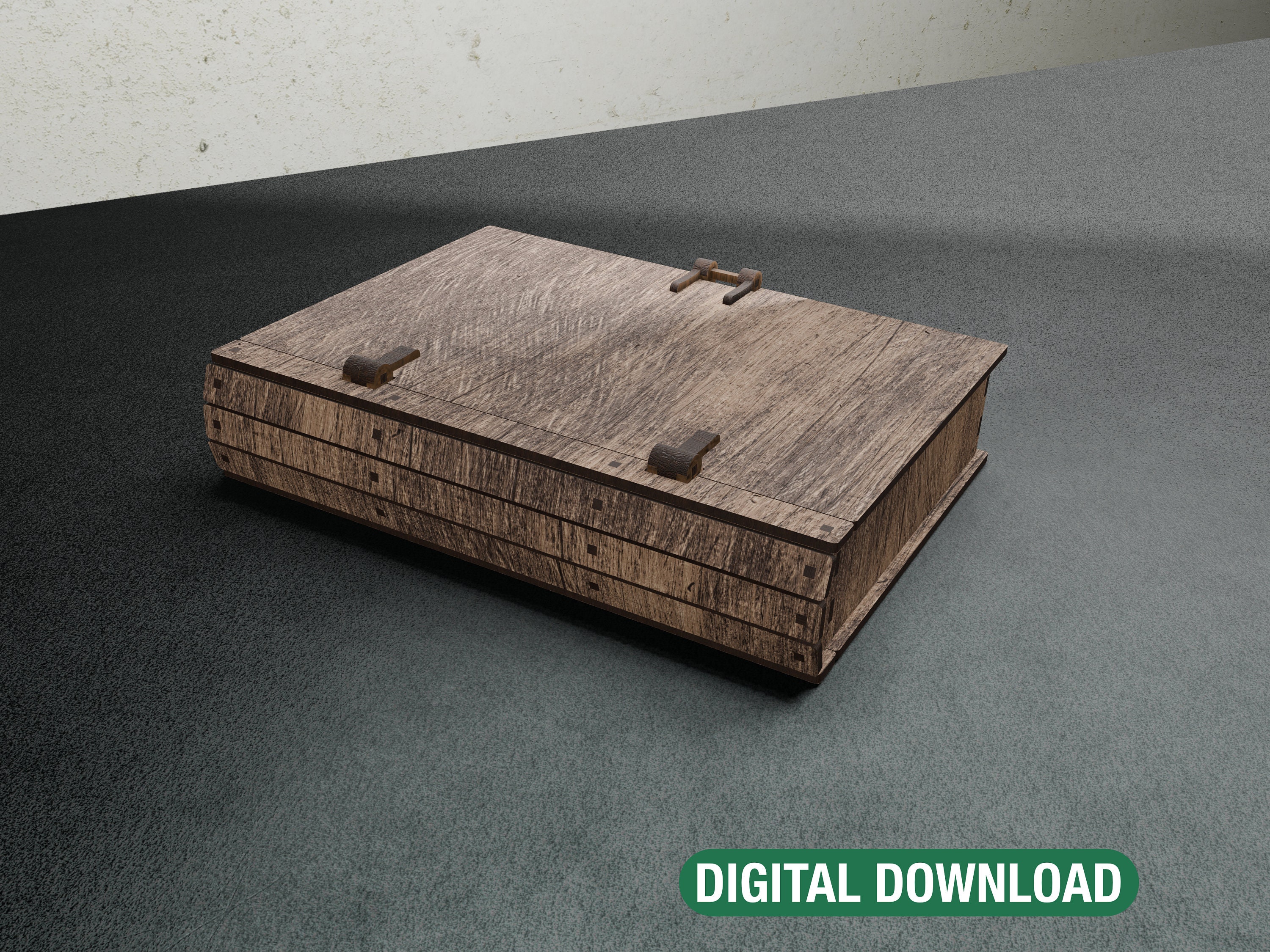 DIY Book Box: Laser Cut Files for Crafting Your Own Wood Box. SVG Cut ...