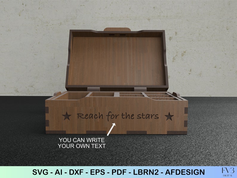 DIY Jewelry Box With Drawers SVG Files Instant Download, Organize in ...