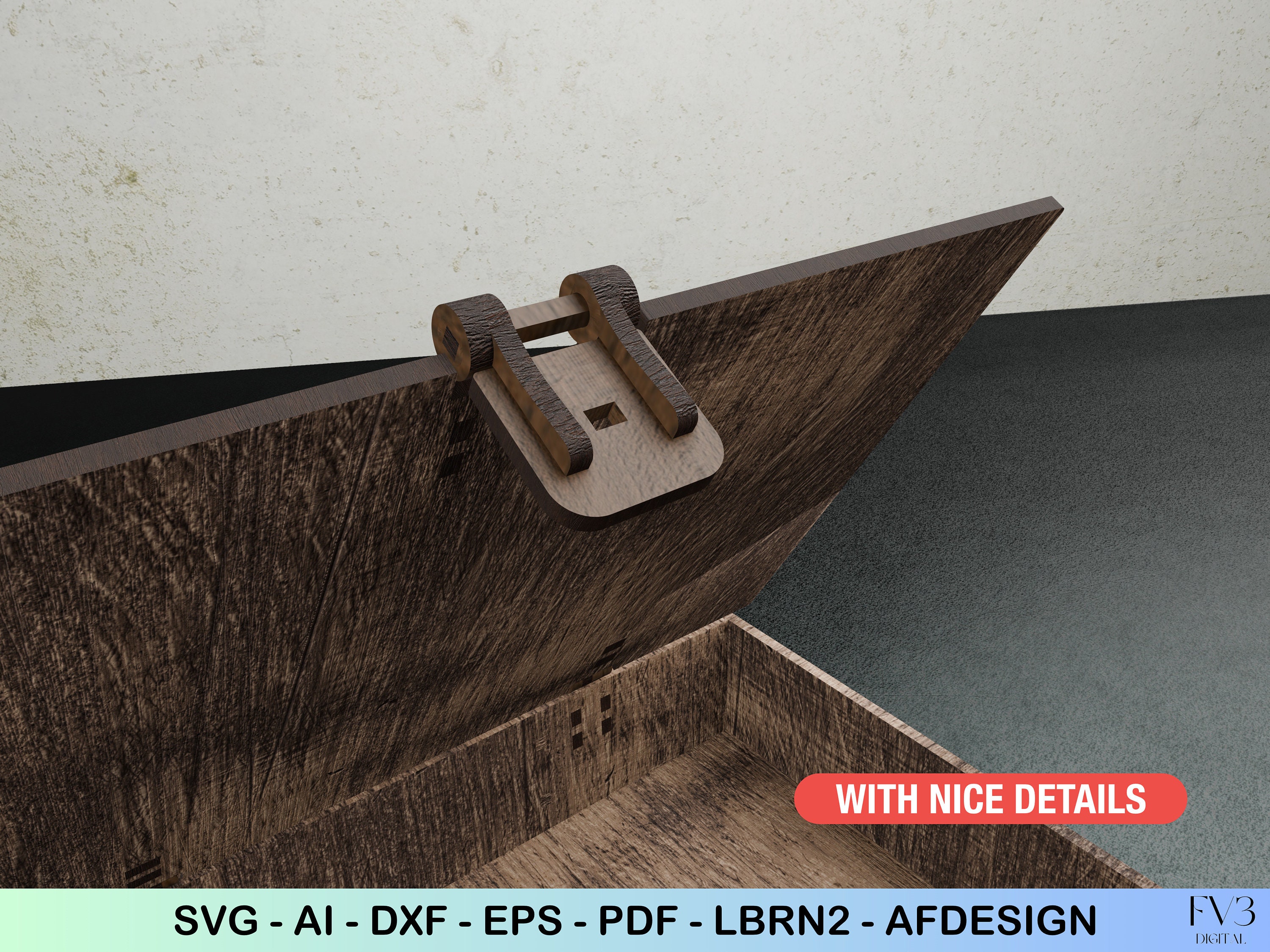 DIY Book Box: Laser Cut Files for Crafting Your Own Wood Box. SVG Cut ...