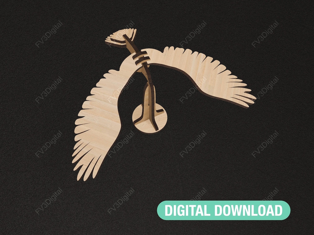 Laser Cut Files Balancing Bird Science Toy SVG Digital Download - DIY ...