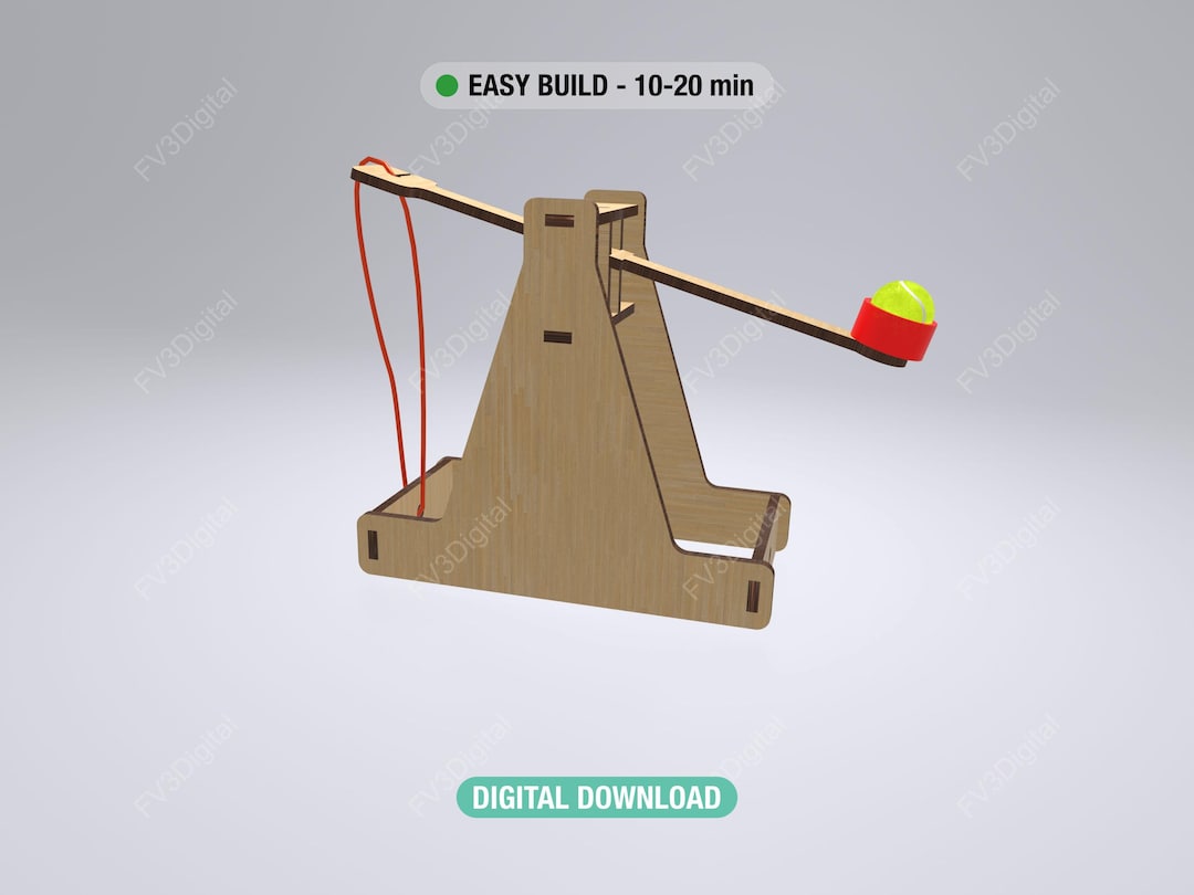 Laser Cut Catapult STEM Toy: DIY Physics Project (digital Download, 4 ...