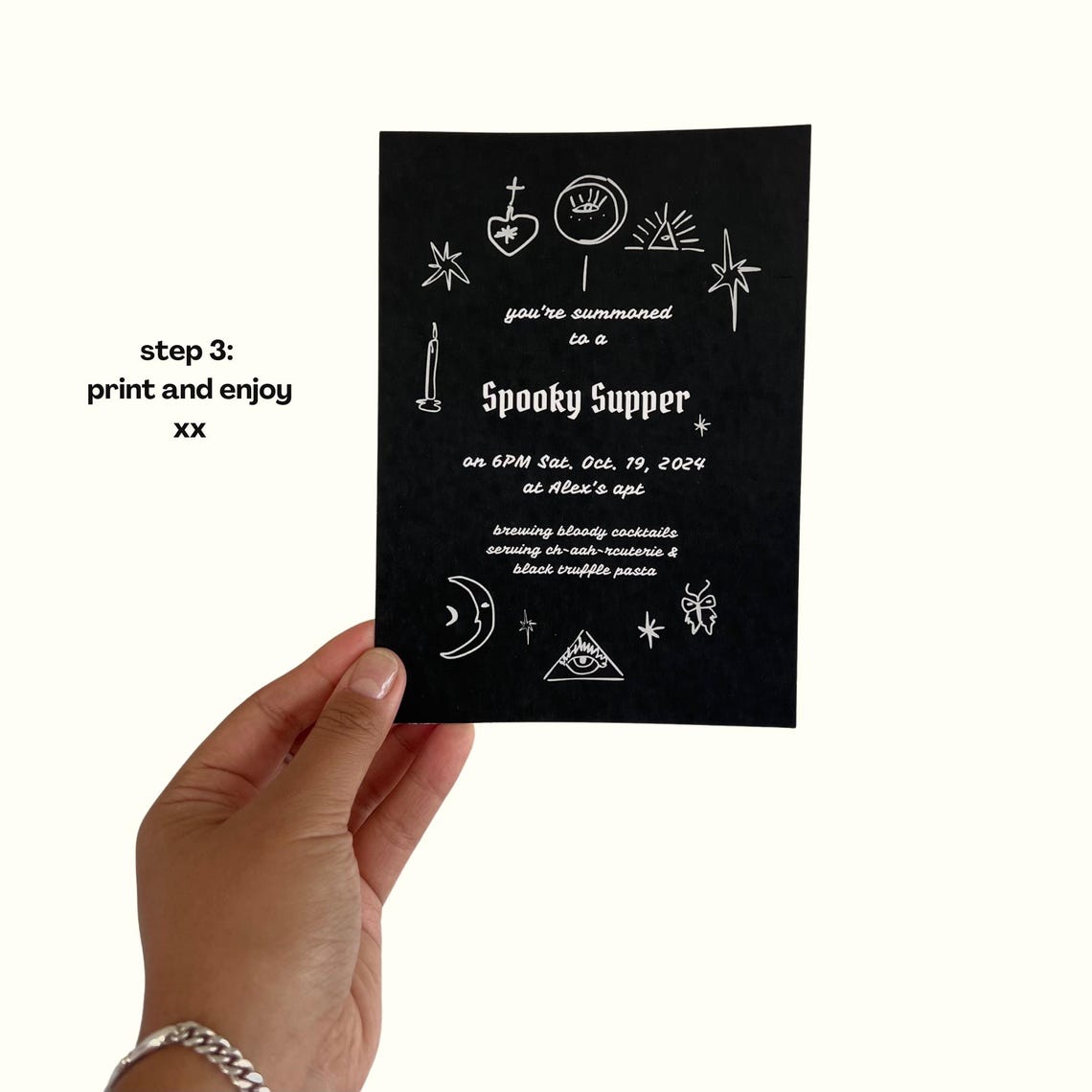 Spooky Dinner Party Invite - Etsy