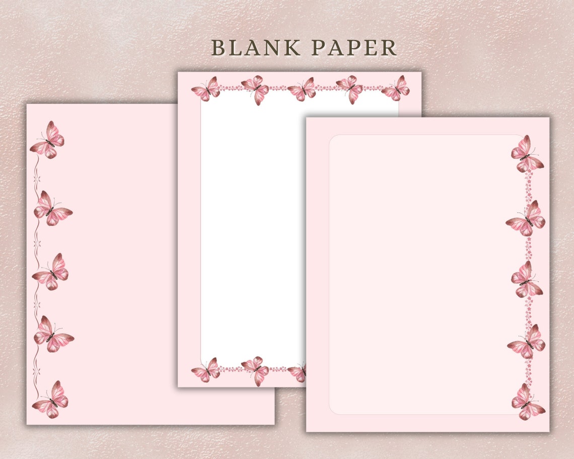Vintage Letter Writing Paper, Printable Stationery Set, Vintage Lined ...
