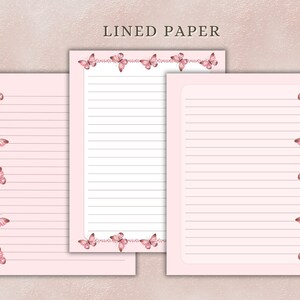 Vintage Letter Writing Paper, Printable Stationery Set, Vintage Lined ...