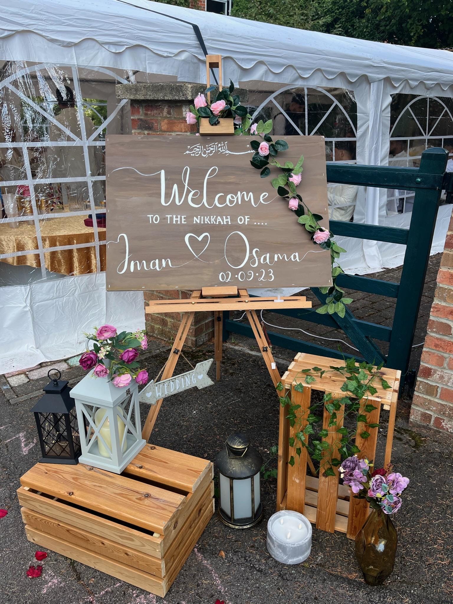 Custom Desi Painted Wedding Sign - Etsy