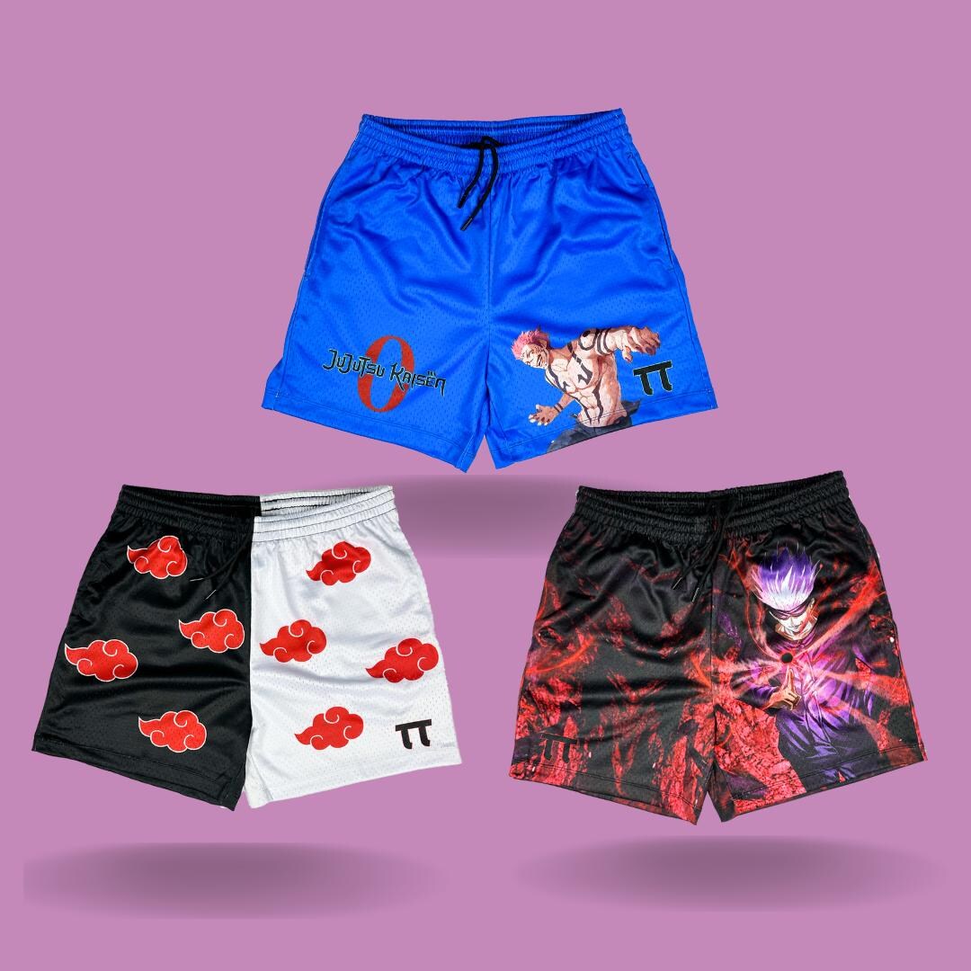 Anime Shorts Bundle - Naruto, Sukuna, Gojo - Etsy