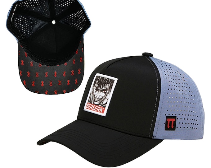 Berserk Quick Dry Laser Cut Baseball Cap, 3D Anime Embroidery Design ...