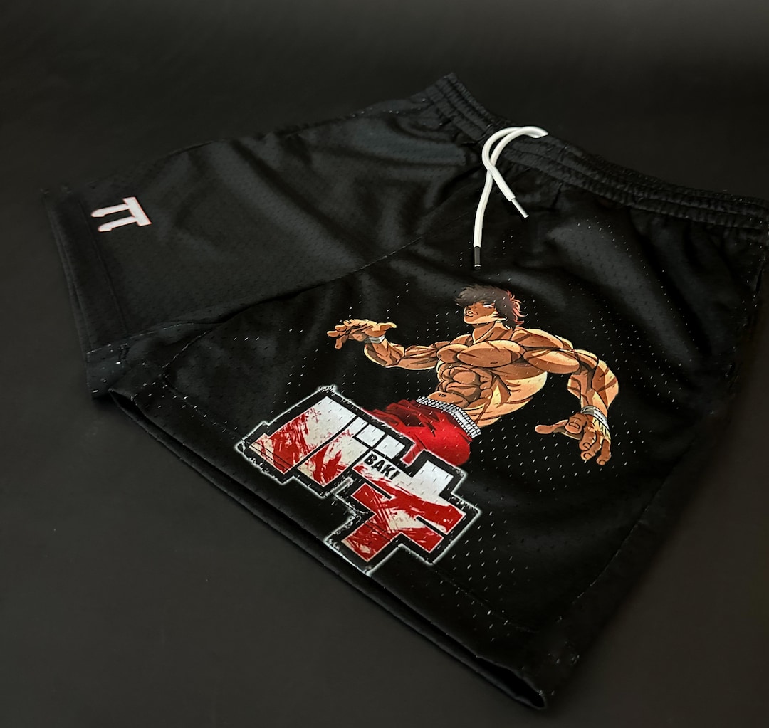 Baki Shorts Anime Gym Shorts With Baki Hanma Gym Grappler Shorts - Etsy