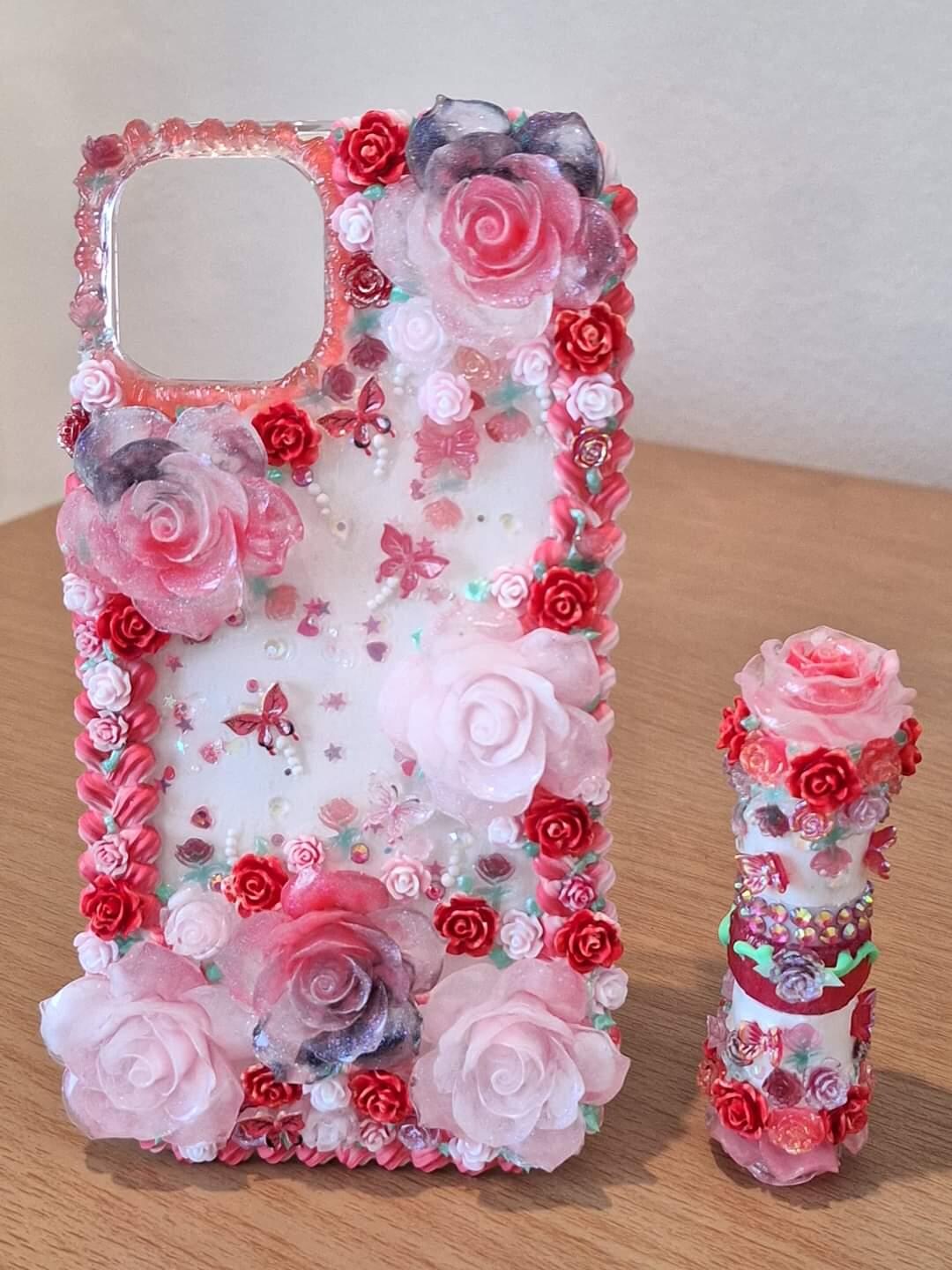 Luxury Decoden Rococo Style Flowers Phone Case for iPhone and Samsung ...
