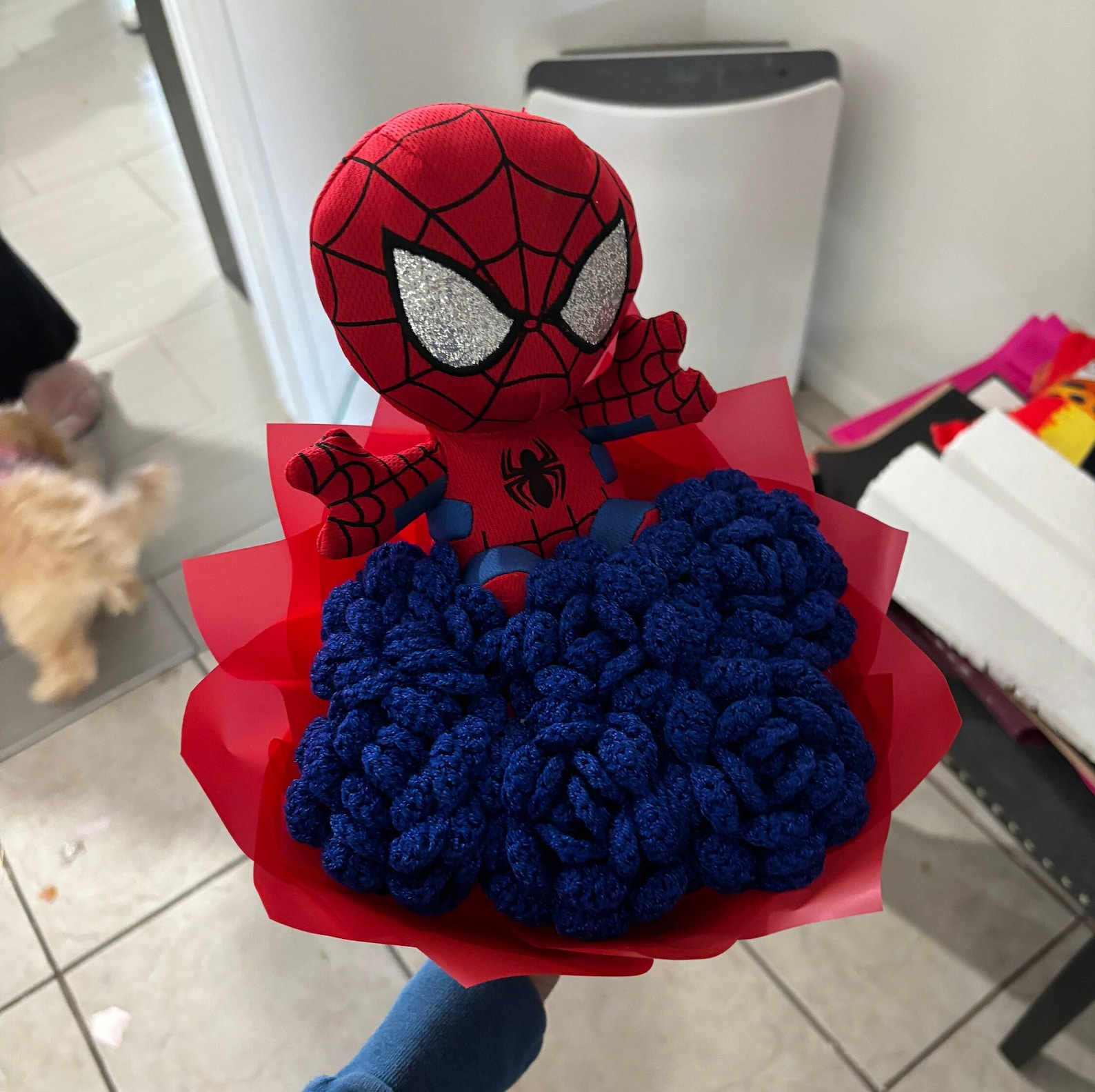 Spider-man Crochet Roses - Etsy