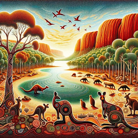 Aboriginal Dreamtime Paintings