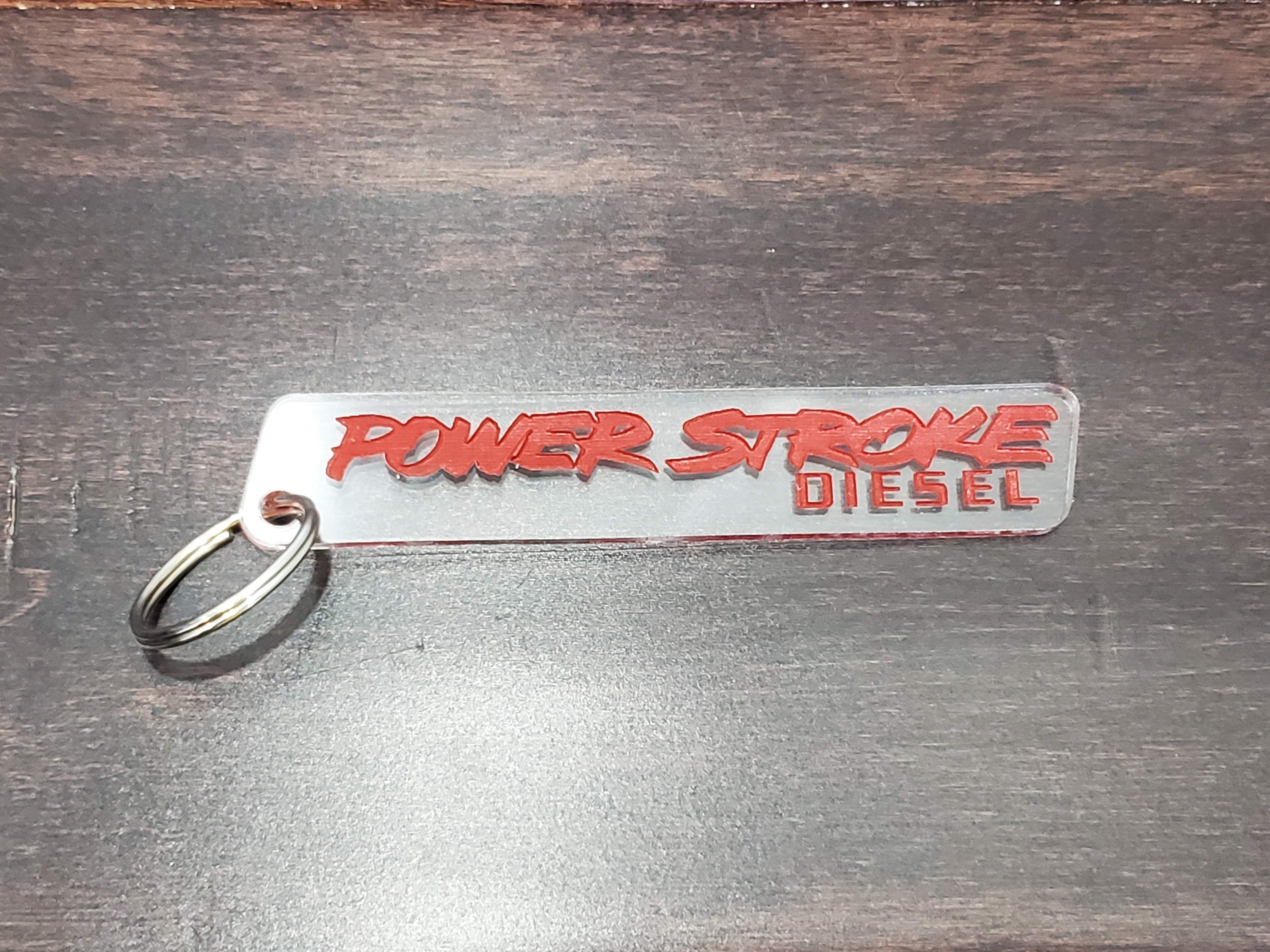 Power Stroke Diesel Keychain - Etsy