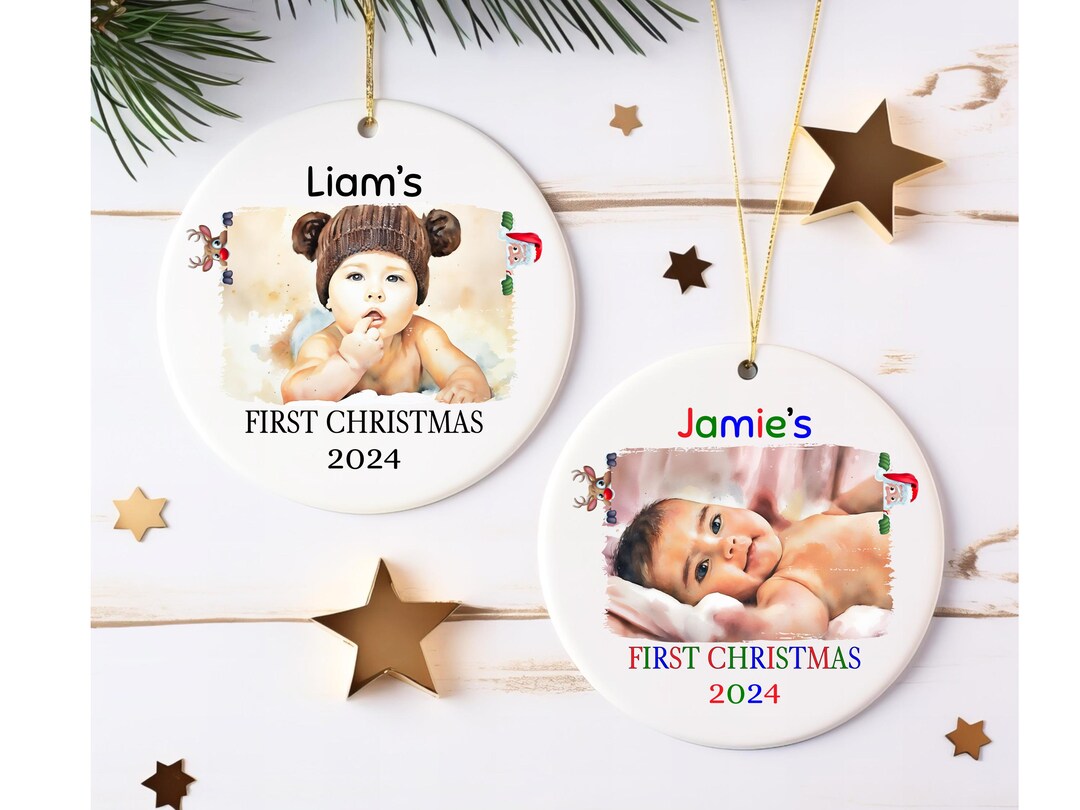 Personalized Baby First Christmas Ornament for Baby First Christmas ...