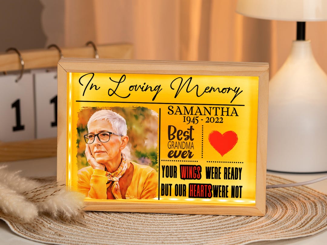 Personalized Grandma Photo Frame Memorial Gift for Mom Remembrance Gift ...