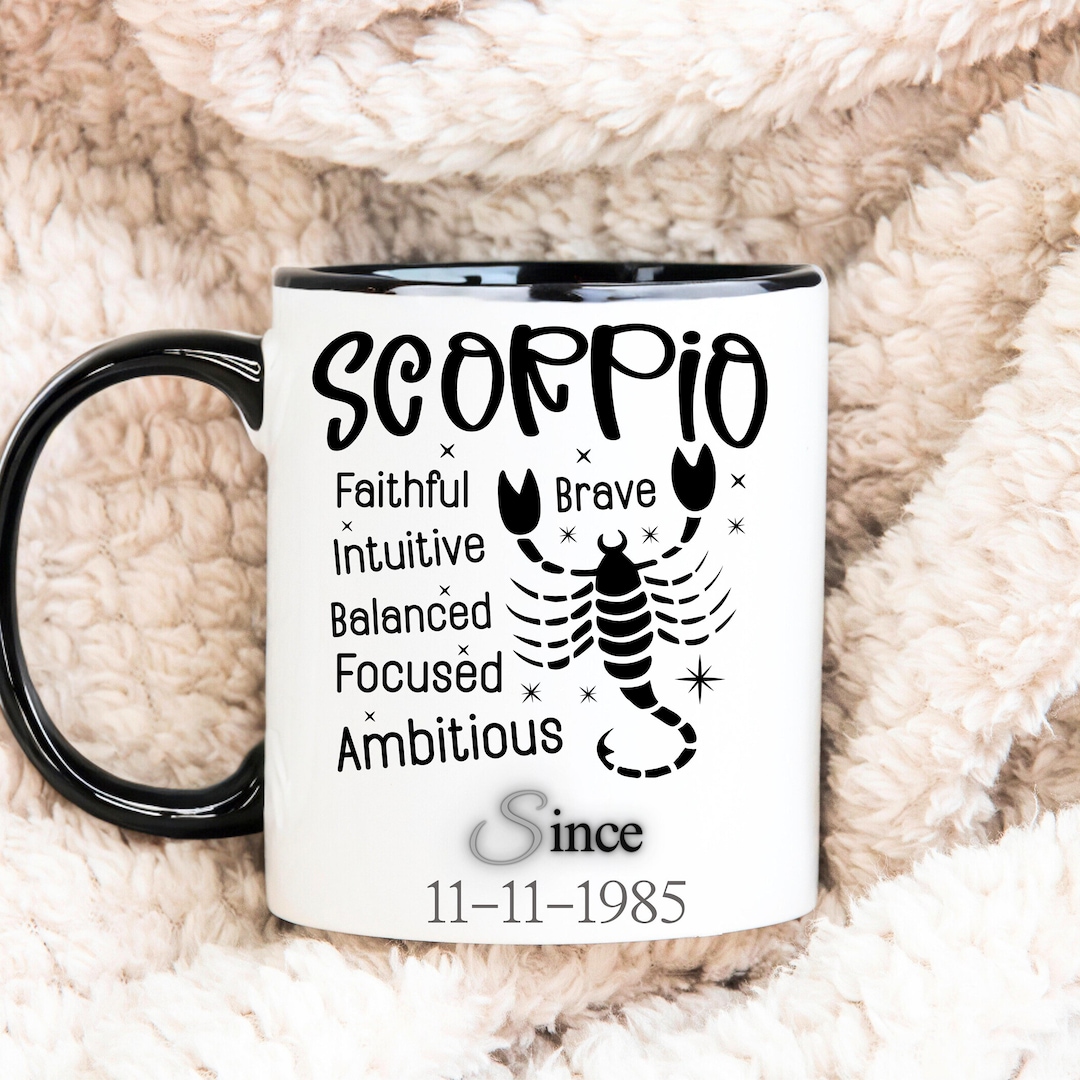 Scorpio Gift Zodiac Mug Custom Mug Custom Zodiac Mug - Etsy