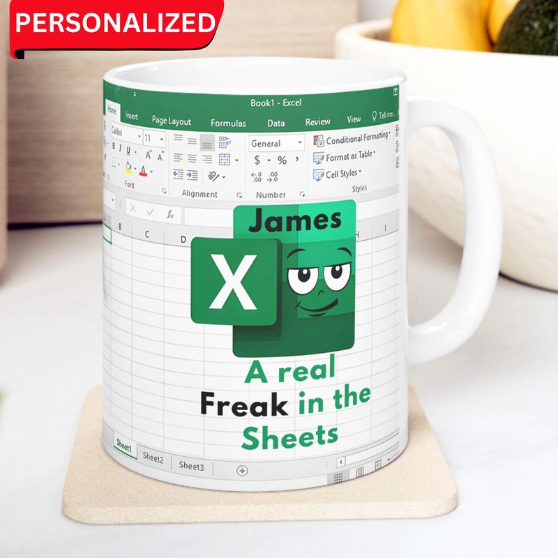 Freak in the Sheets Excel Mug - Etsy