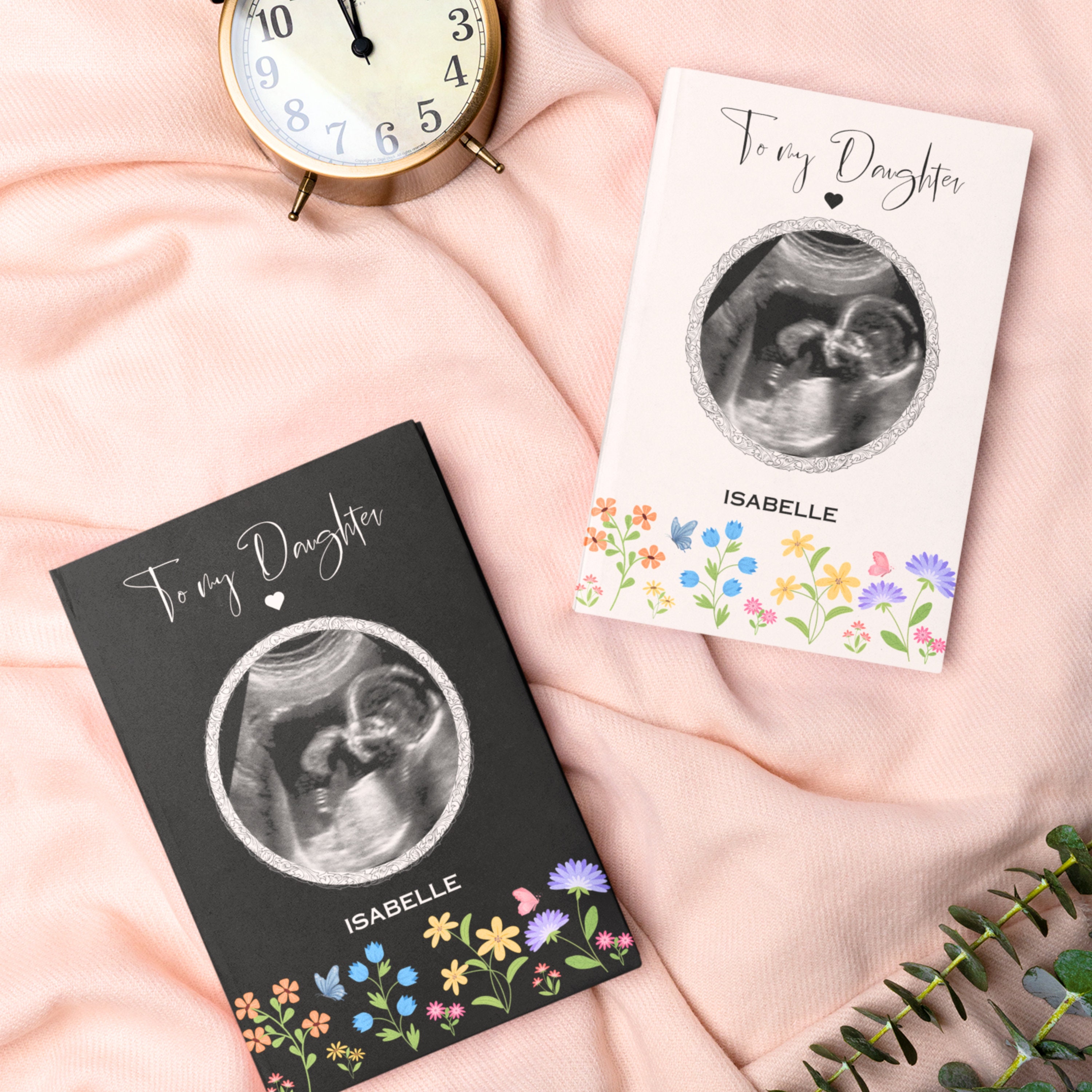 Letter to Daughter Pregnancy Journal, Custom Expecting Mom Ultrasound ...