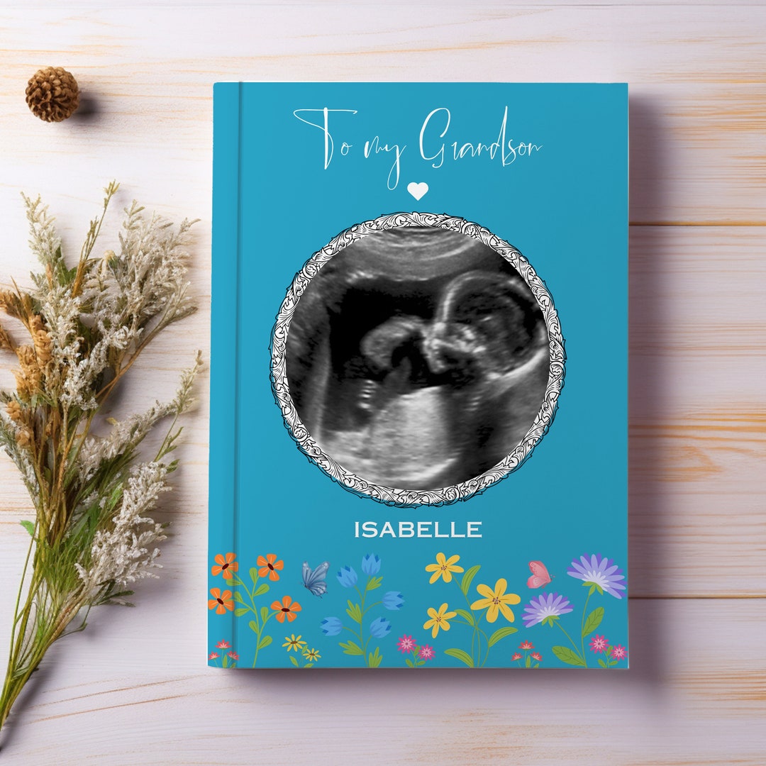 Letter to Grandson Pregnancy Journal, Custom Expecting Mom Ultrasound ...