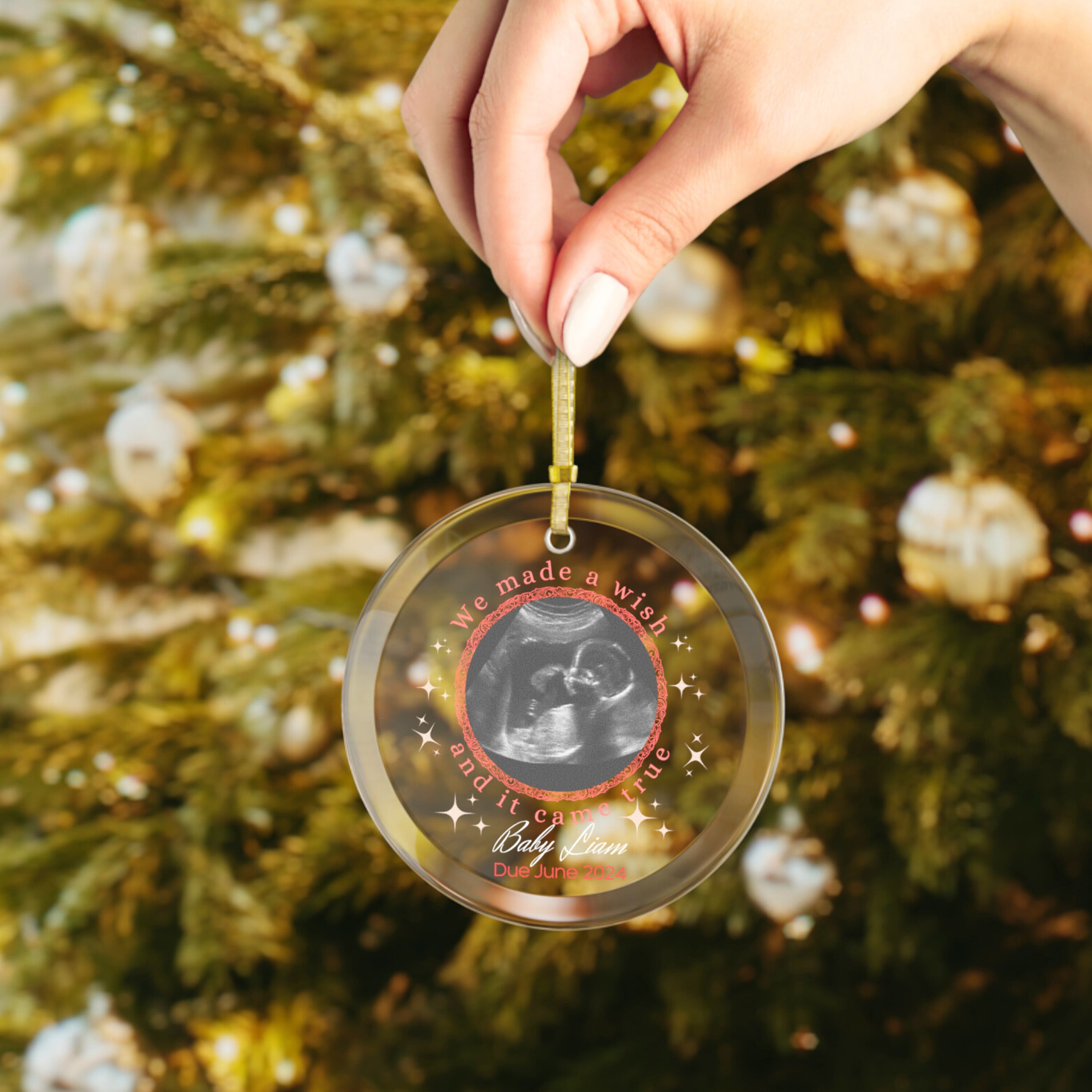Custom Ultrasound Ornament, Family Christmas Ornament, Personalized ...
