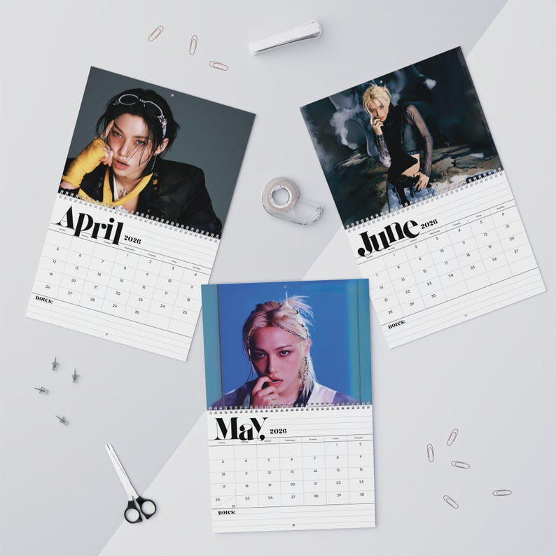 Lee Felix Stray Kids 2026 Wall Calendar - 12 Month Calendar W/ Member ...