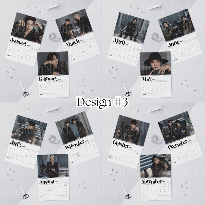 Stray Kids 2026 Wall Calendar - 12 Month Calendar W/ Member Birthdays ...