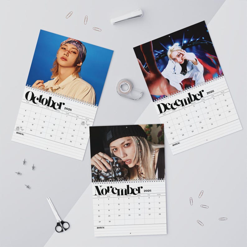 Lee Felix Stray Kids 2026 Wall Calendar - 12 Month Calendar W/ Member ...