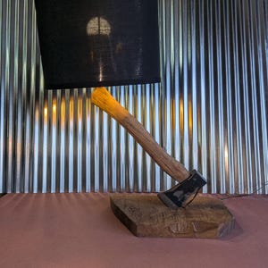 Handcrafted Hatchet Lamp - Etsy