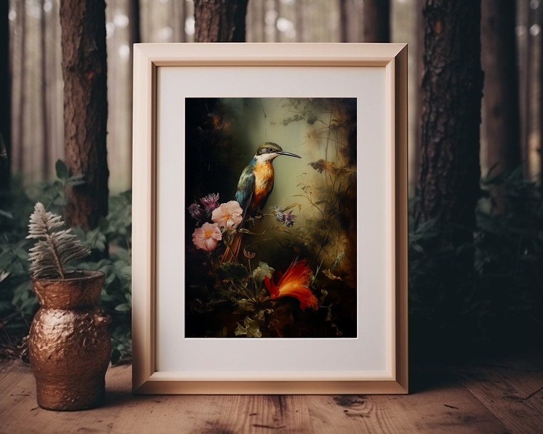 JMW Turner Bird Painting, 35mm, Instant Floral Artwork, Printable ...