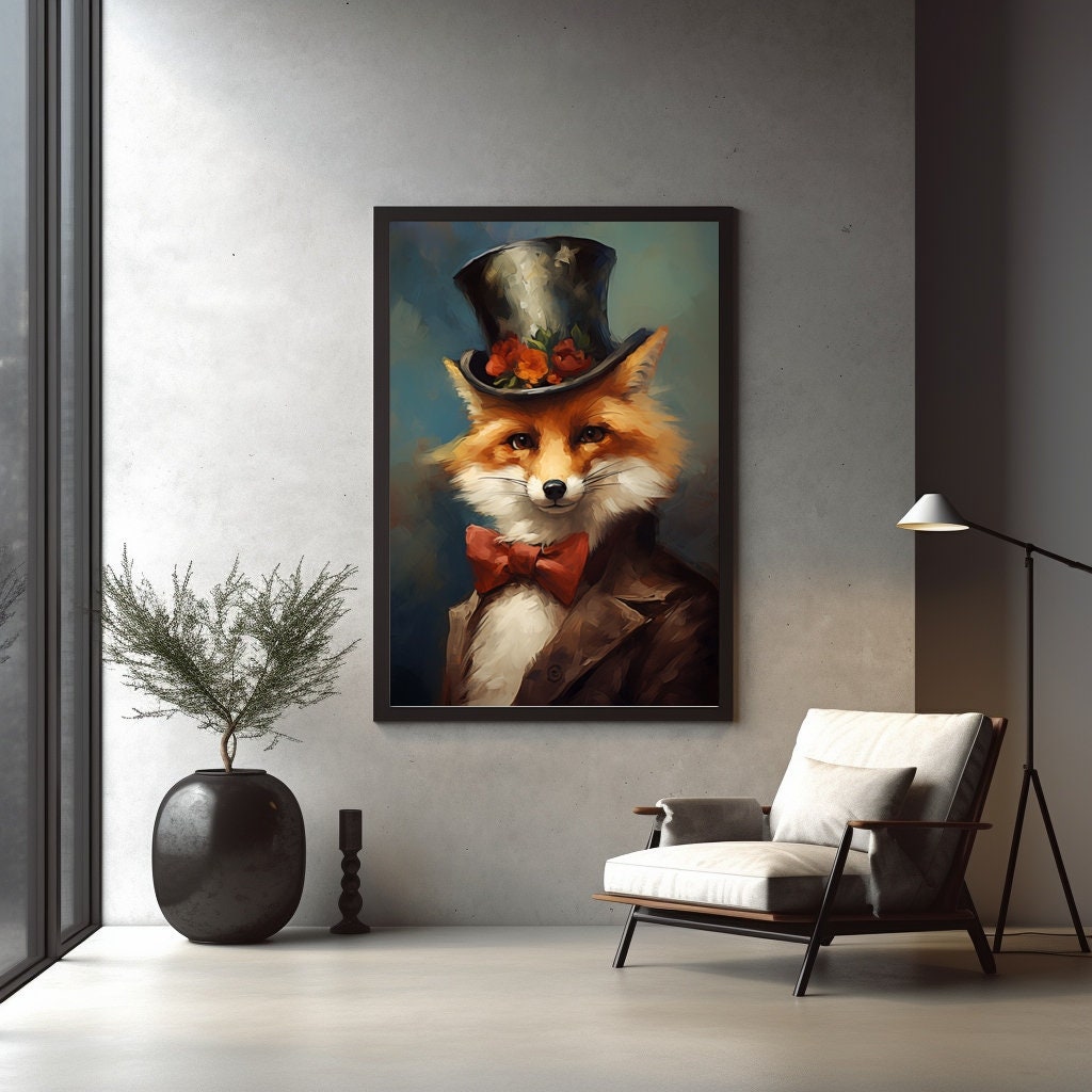 4K Printable Fox Art Unique Blind Box Toy Art Style - Etsy