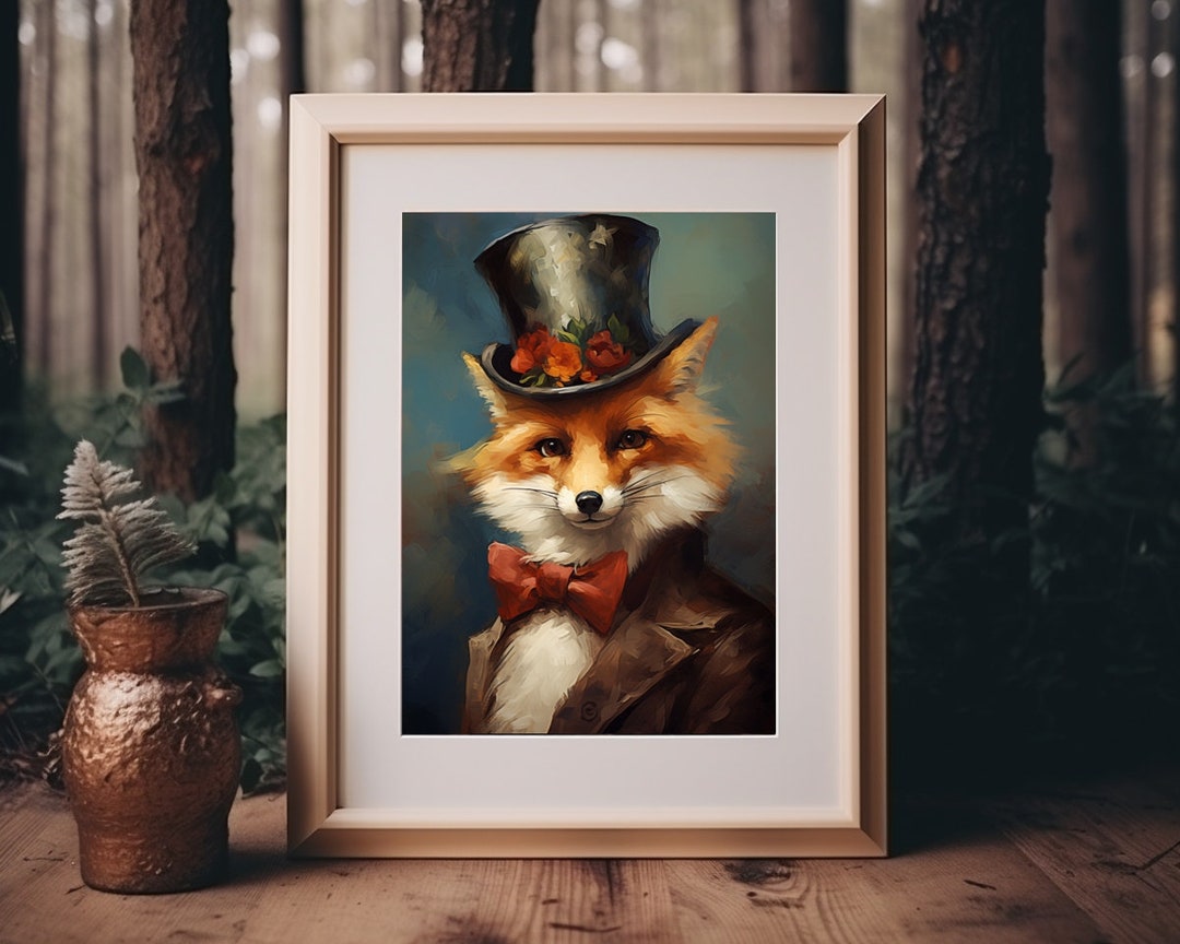 4K Printable Fox Art Unique Blind Box Toy Art Style - Etsy