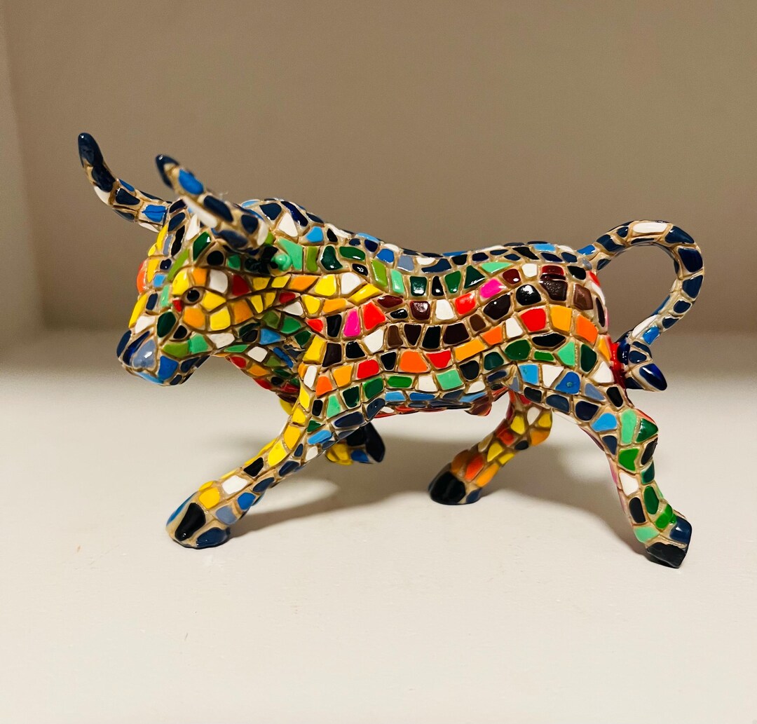 Vintage Barcino Spanish Bull Figurine (wildlife Collection - New With ...